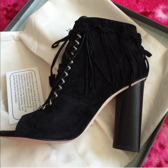 Anthropologie | Shoes | Cynthia Vincent Open Toe Booties Anthropologie ...